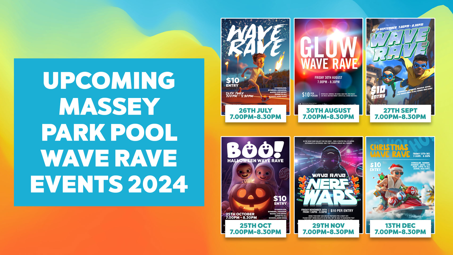 Upcoming Wave Raves | Massey Park Pool